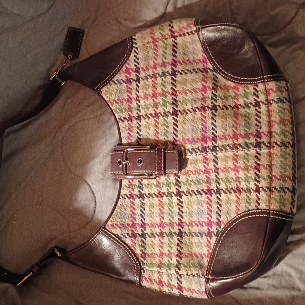 Coach Plaid Purse - Gem